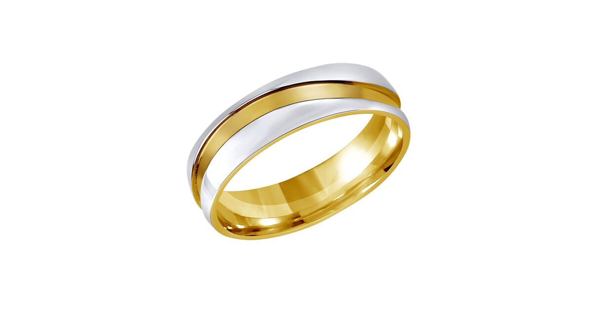 Ehering aus Edelstahl vergoldet - SILVEGO Schmuck